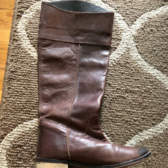 Shoes | Euc Mia Leather Brown Riding Boots | Poshmark